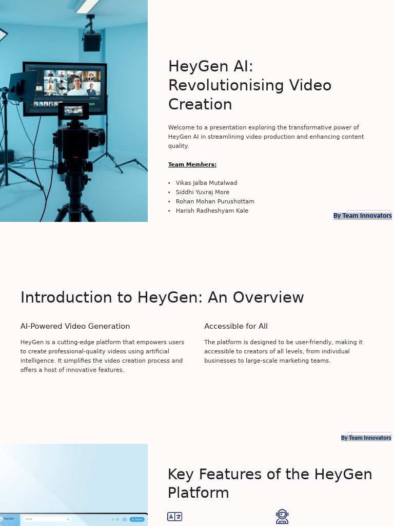 HeyGen AI Revolutionising Video Creation | PDF | Artificial ...