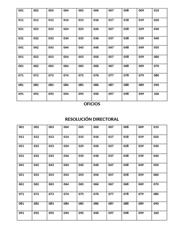 Documentos Enumerados | PDF
