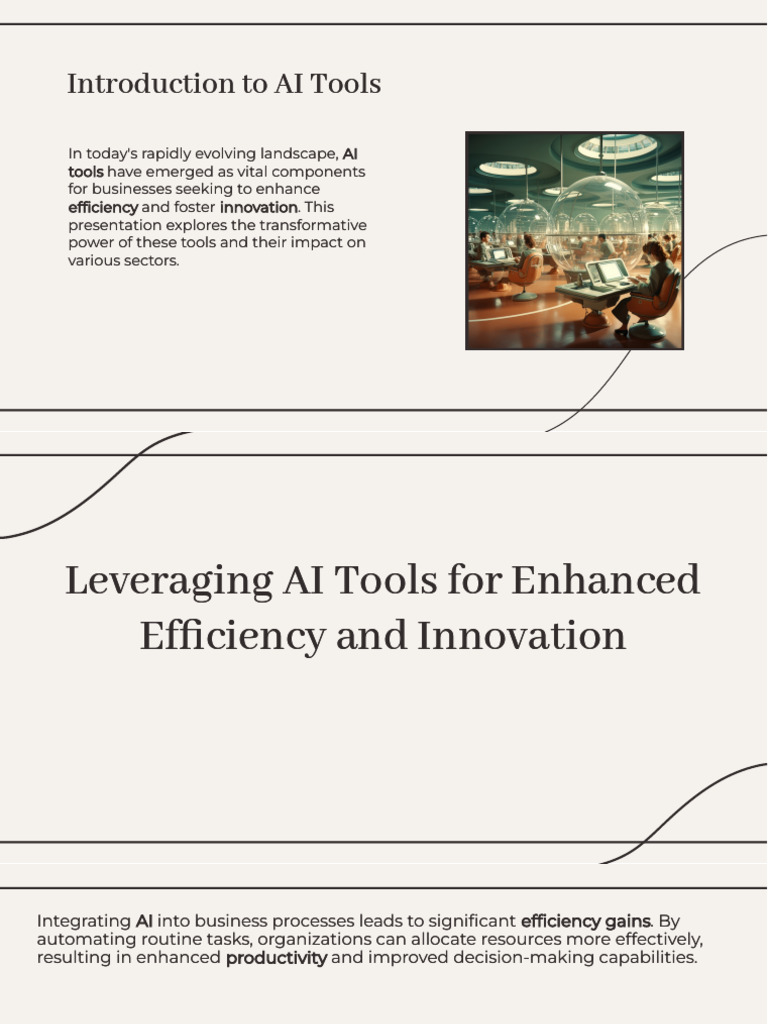 Slidesgo Leveraging Ai Tools For Enhanced Efficiency and Innovation 20241111143047xwij | PDF
