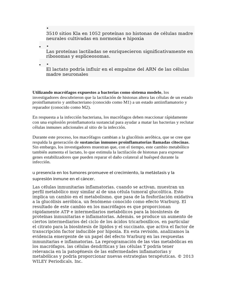 Utilizando Macrófagos Expuestos A Bacterias Como Sistema Modelo | PDF | Macrófago | Metabolismo