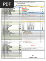 Bus Schedule | PDF | Bus | Land Transport