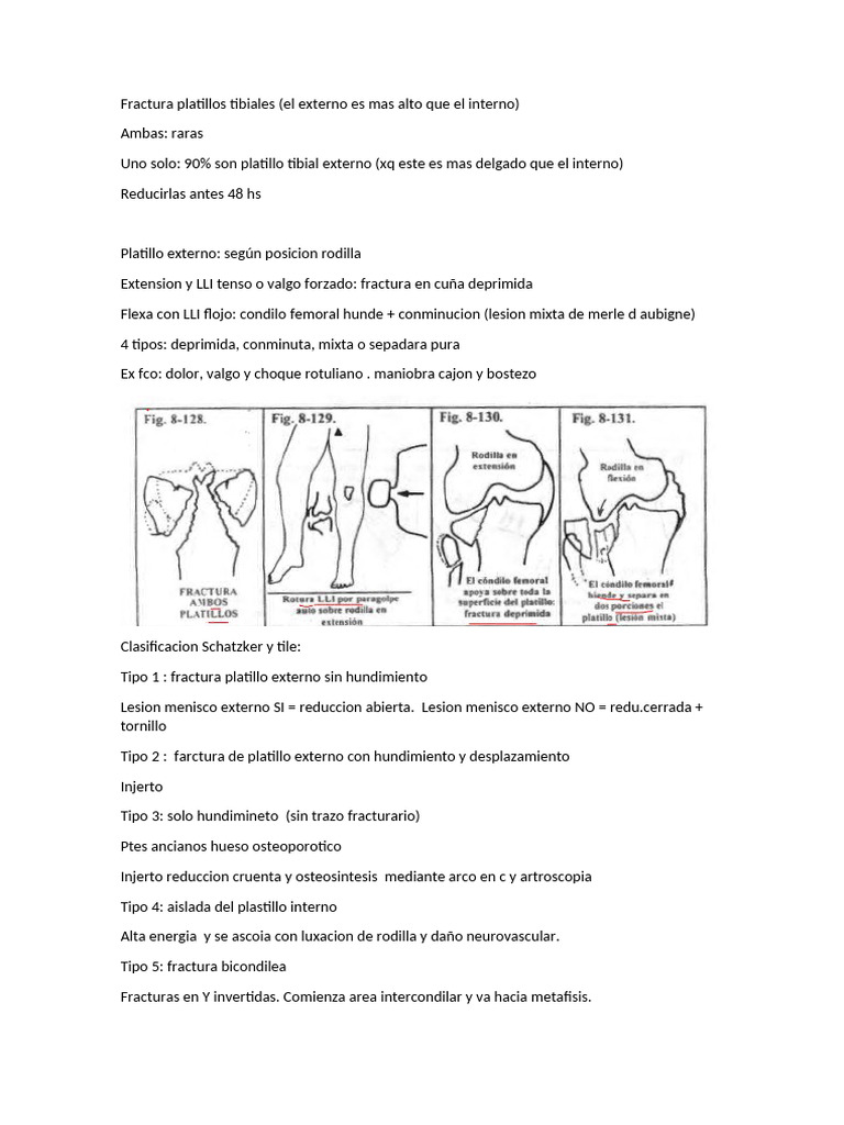 Clasificación de fracturas de platillo tibial | PDF
