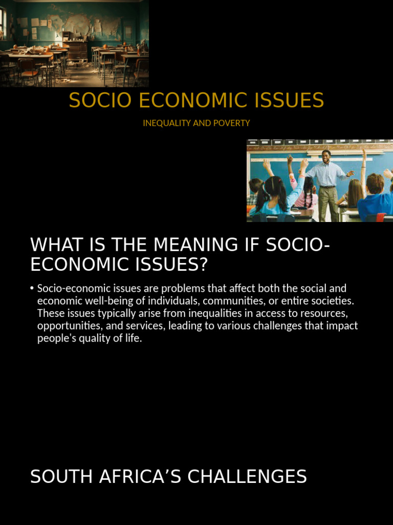 Understanding Socio-Economic Issues | PDF | Economic Inequality ...
