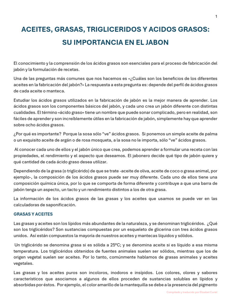 Acidos Grasos | PDF | gordo | Petróleo