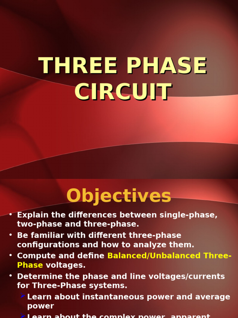 3phase Circuits2024 - 1 | PDF | Metrology | Electrical Components