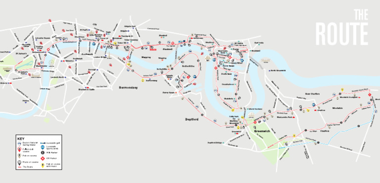 Virgin Money London Marathon Course Map | PDF