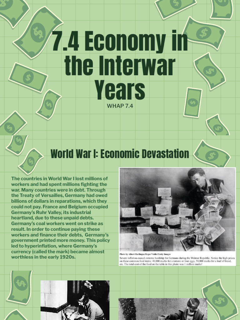 7.4 Economy in The Interwar Years | PDF | New Deal | Great Depression