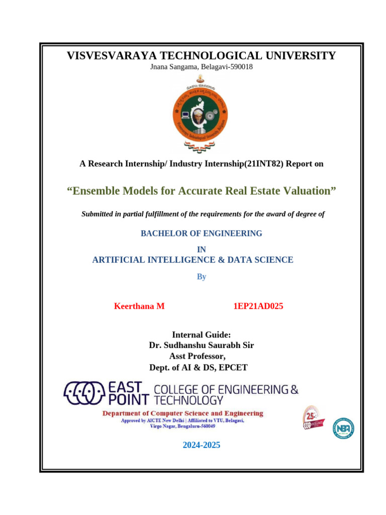 NSDC Internship Report First Two Pages | PDF