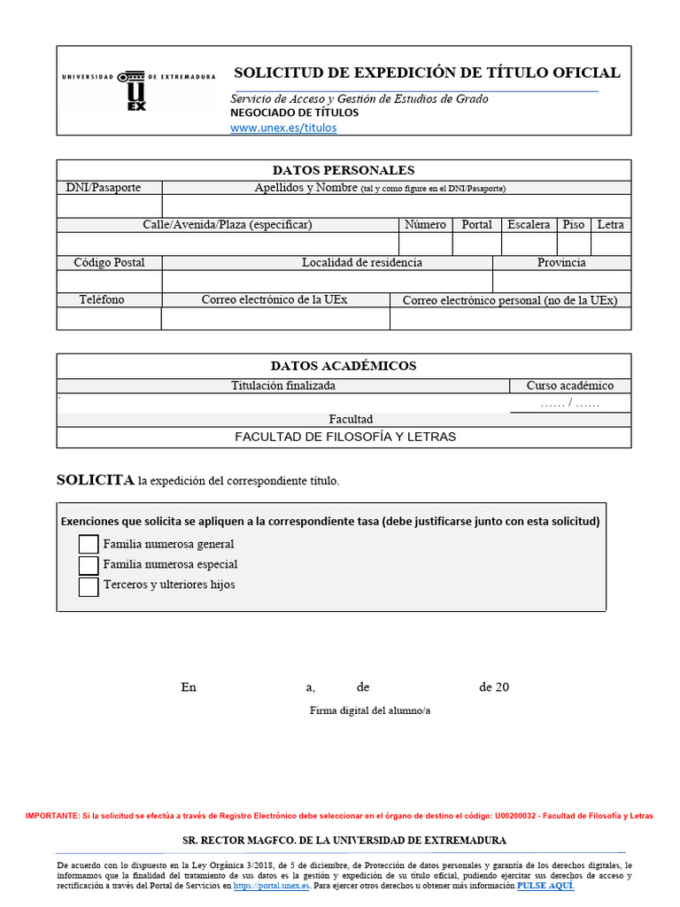 Solicitud de Titulo - 2023 | PDF