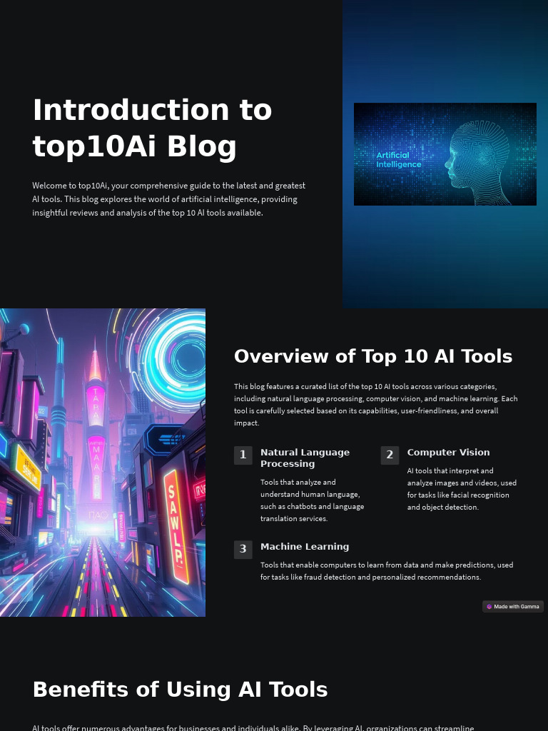 Top 10 AI Tools: Reviews & Insights | PDF | Artificial Intelligence ...