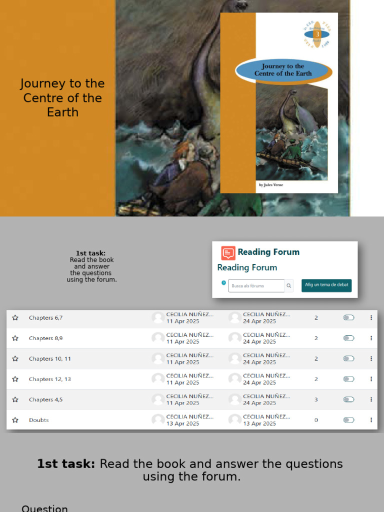 Journey To The Centre of The Earth Activity 2 | PDF