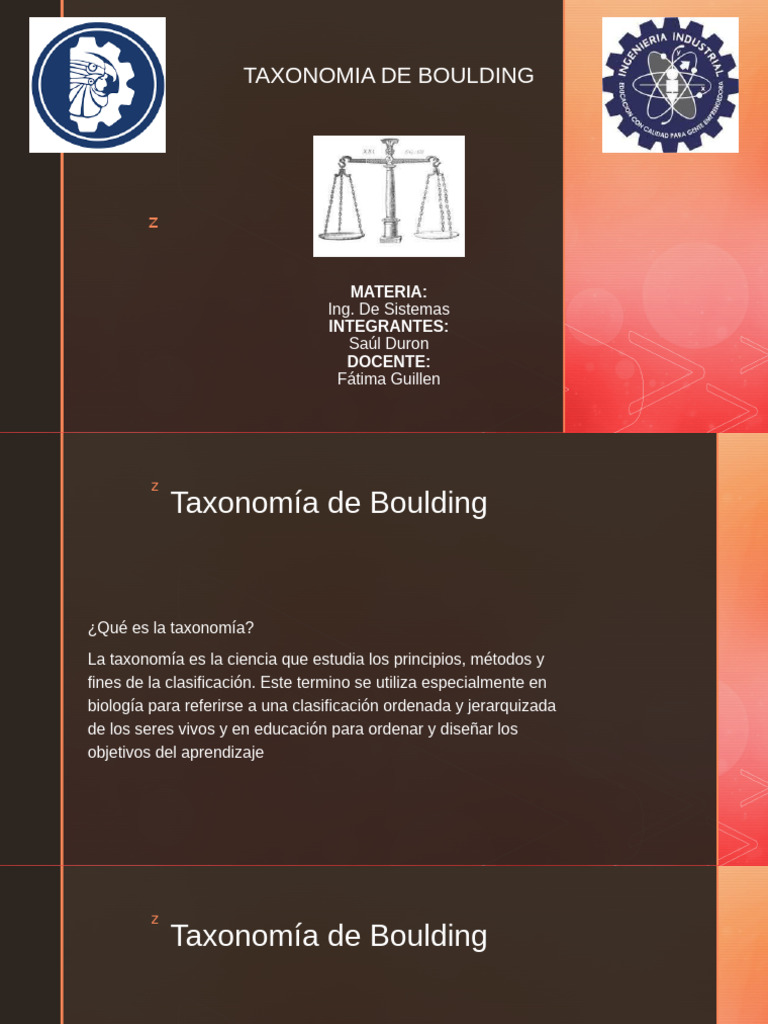 Taxonomia de Boulding | PDF