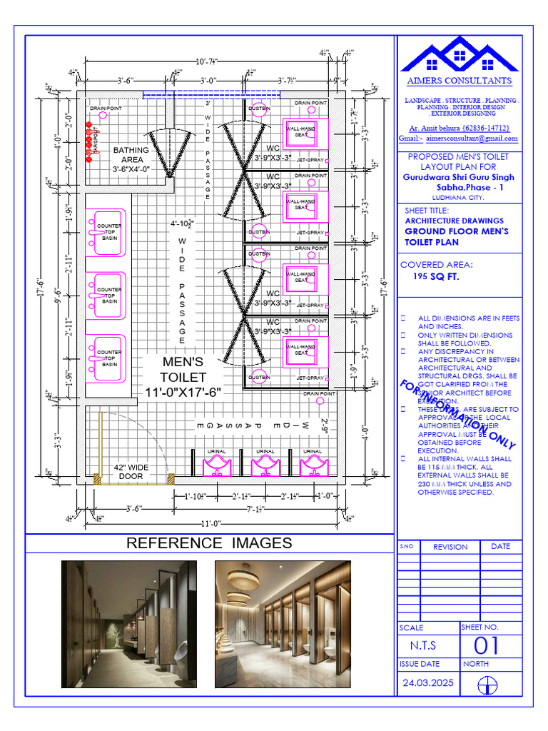 Proposed Ground Floor Men's Layout For Gurudwara Sahib at Dugri Op-1 ...
