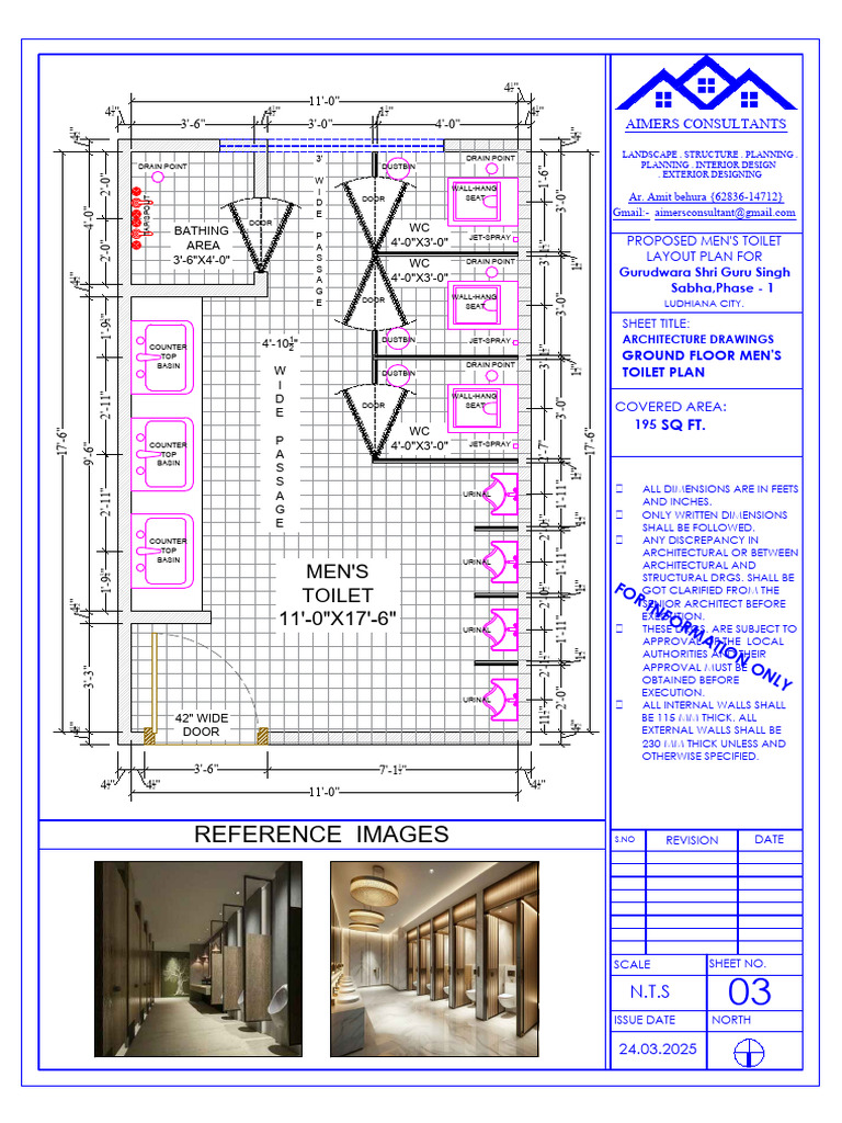 Gurudwara Men's Toilet Layout Plan | PDF | Indian Religions | Punjab