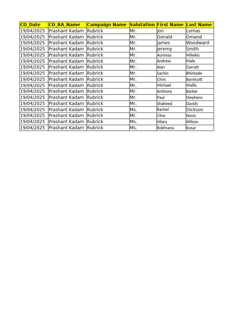 Rubrick - Leads - 17 19-04-2025 | PDF