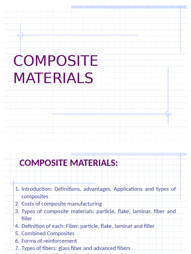 Comprehensive Guide to Composite Materials | PDF | Composite Material ...