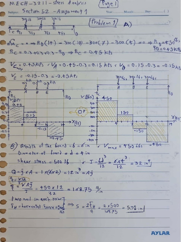 MECH 3211 TA1 52 Solutions | PDF