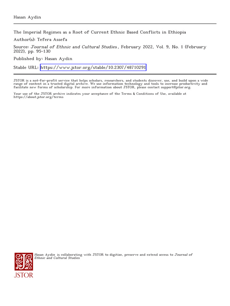 Assefa-Imperial Regimes Root-2022 | PDF | Dialectic | Data
