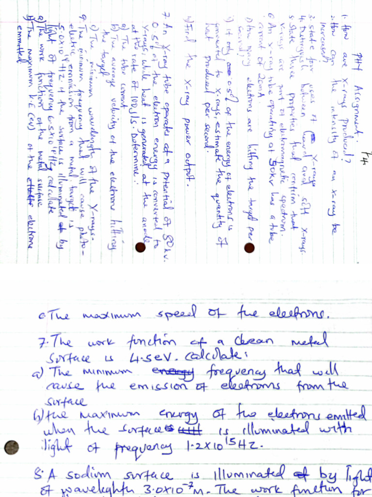 Form Four Phyc Holiday Assignment | PDF
