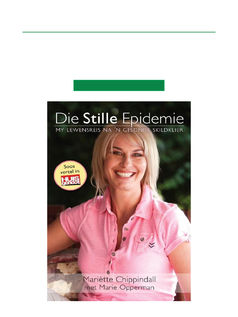 Limited Get Die Stille Epidemie My Lewensreis Na 'N Gesonde Skildklier ...