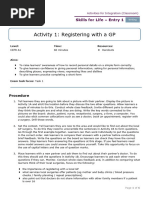 ESOL Entry 1 Writing Exam Sample | PDF
