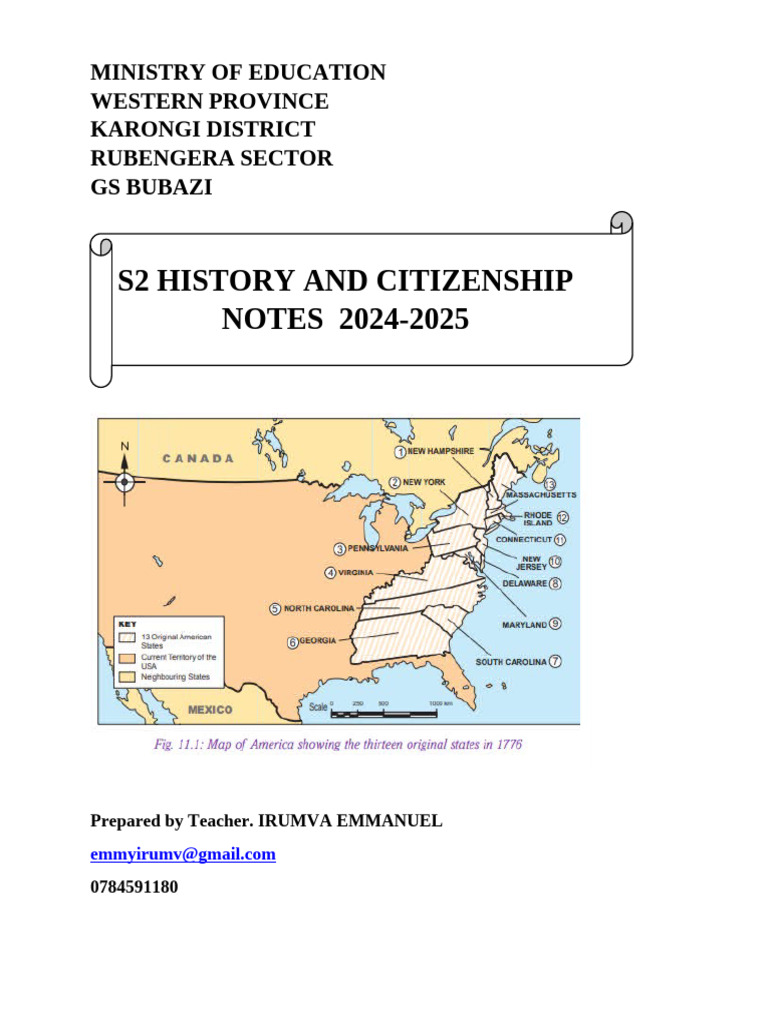 S2 History and Citizenship Notes 2024-2025 | PDF | Rwandan Genocide | Tutsi