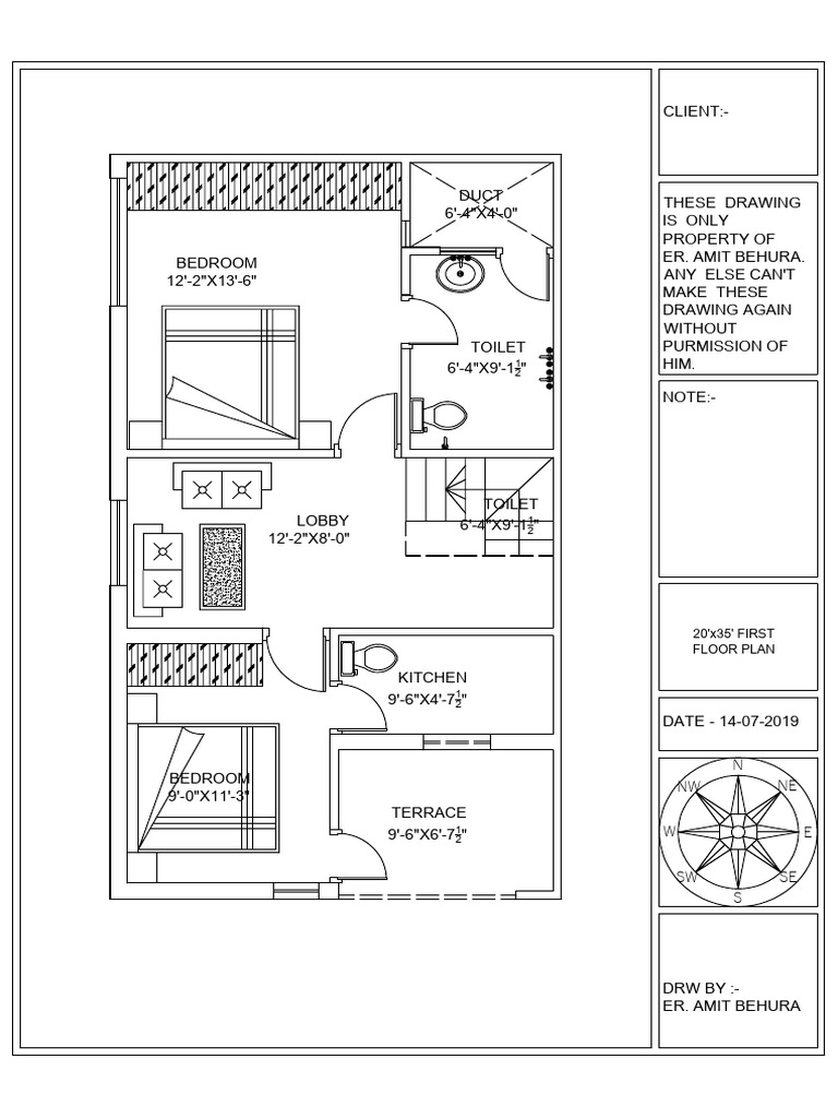First Floor Elevation Drawing | PDF