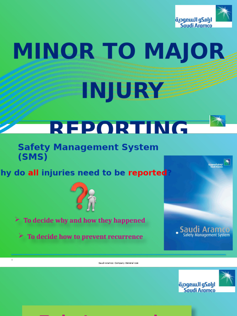 Reporting Incidents and Injuries | PDF