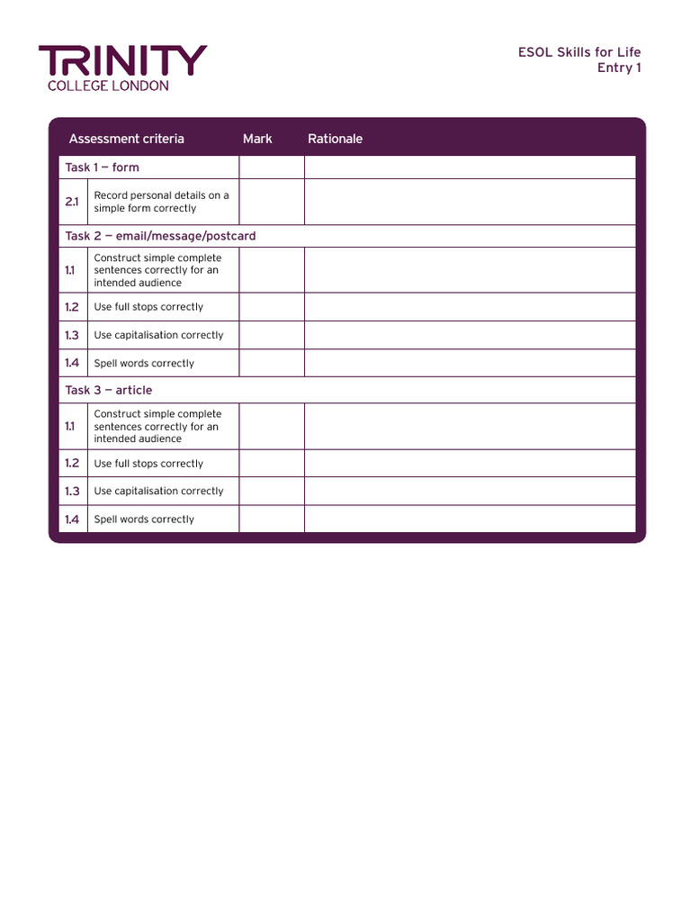 Writing Blank Mark Sheet | PDF | Letter Case | Word