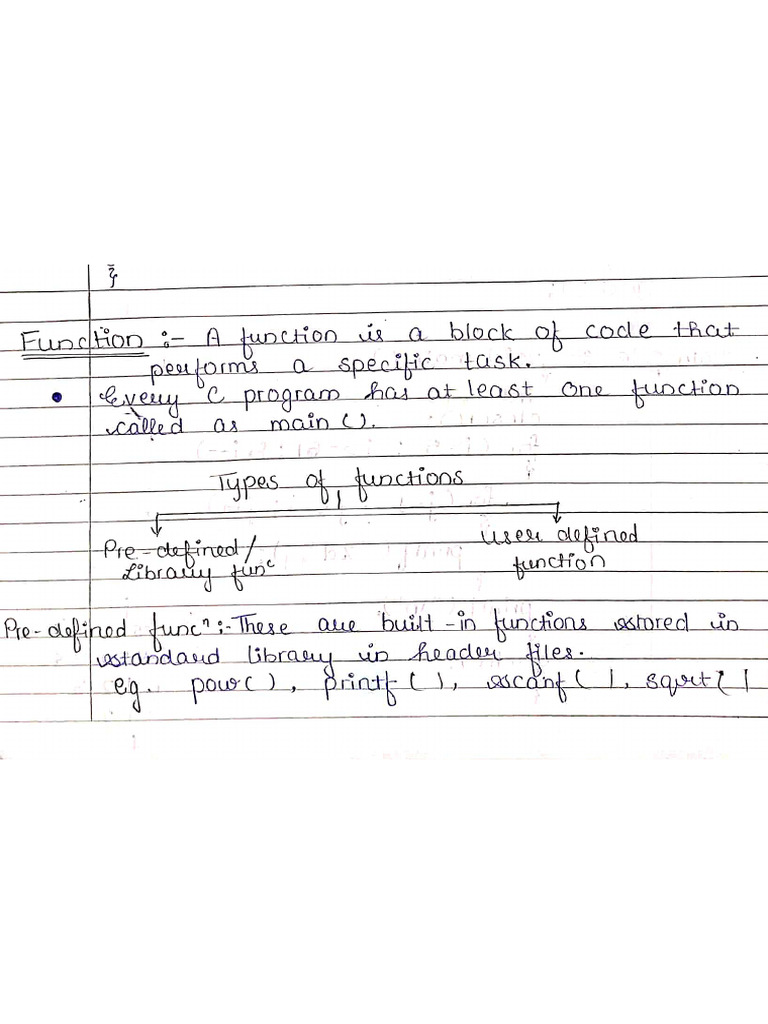 Functions Handwritten 21-12-23 | PDF