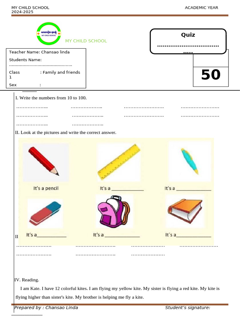 Quiz F1 | PDF