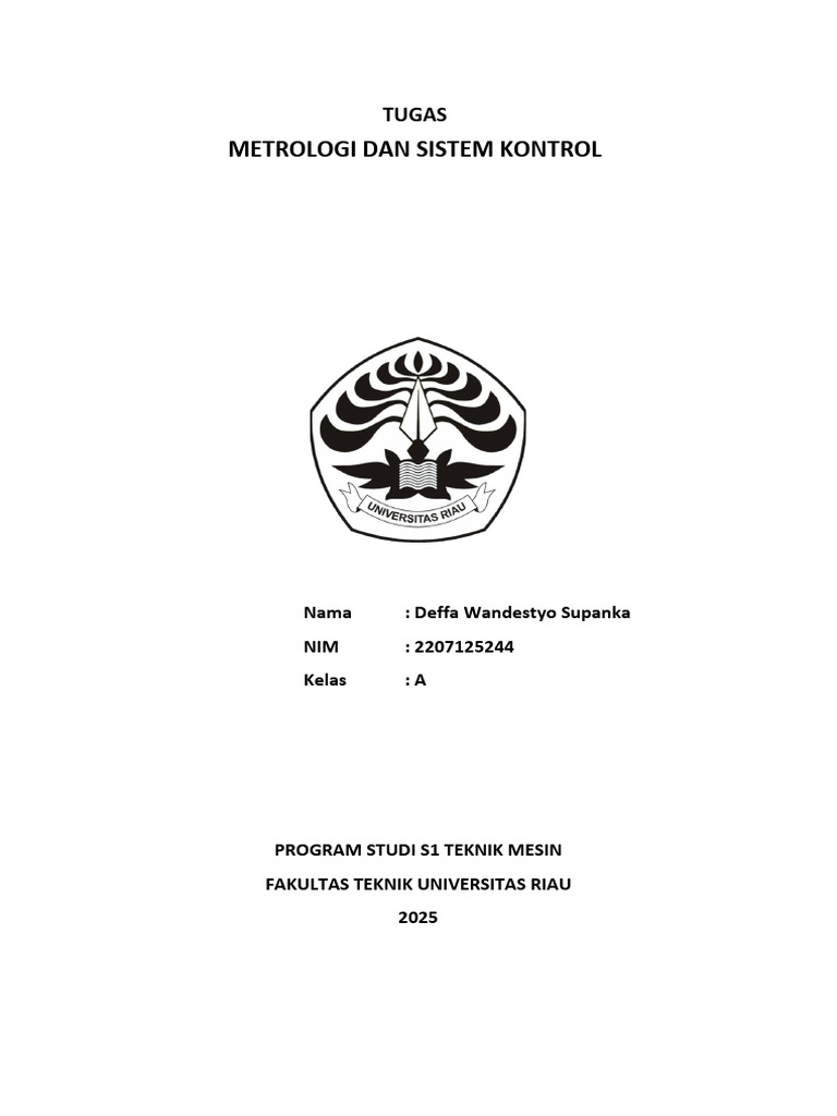 Deffa Wandestyo Supanka - 2207125244 Tugas Metrologi | PDF