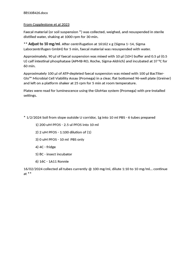 BacTiter-Glo Microbial Cell Viability Assay Jenson LIM | PDF
