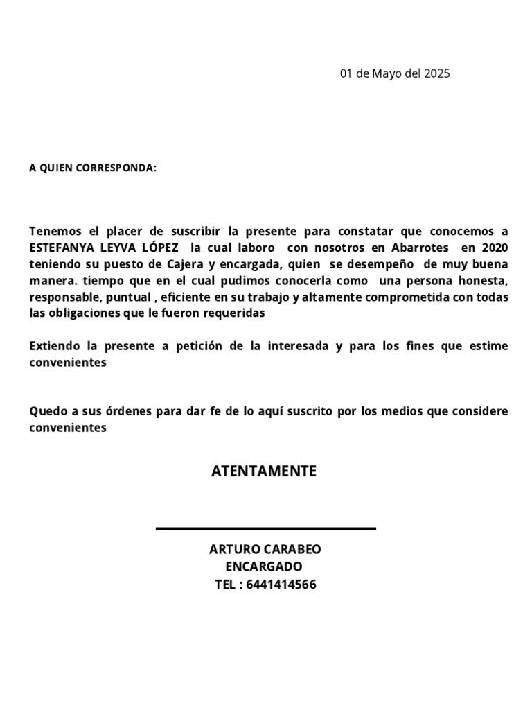 Carta 2 | PDF