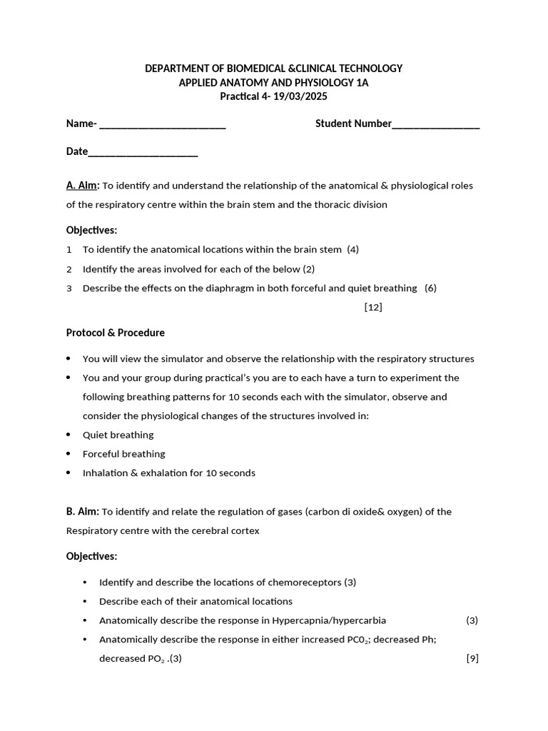 Pract 4 Student | PDF | Breathing | Respiratory System