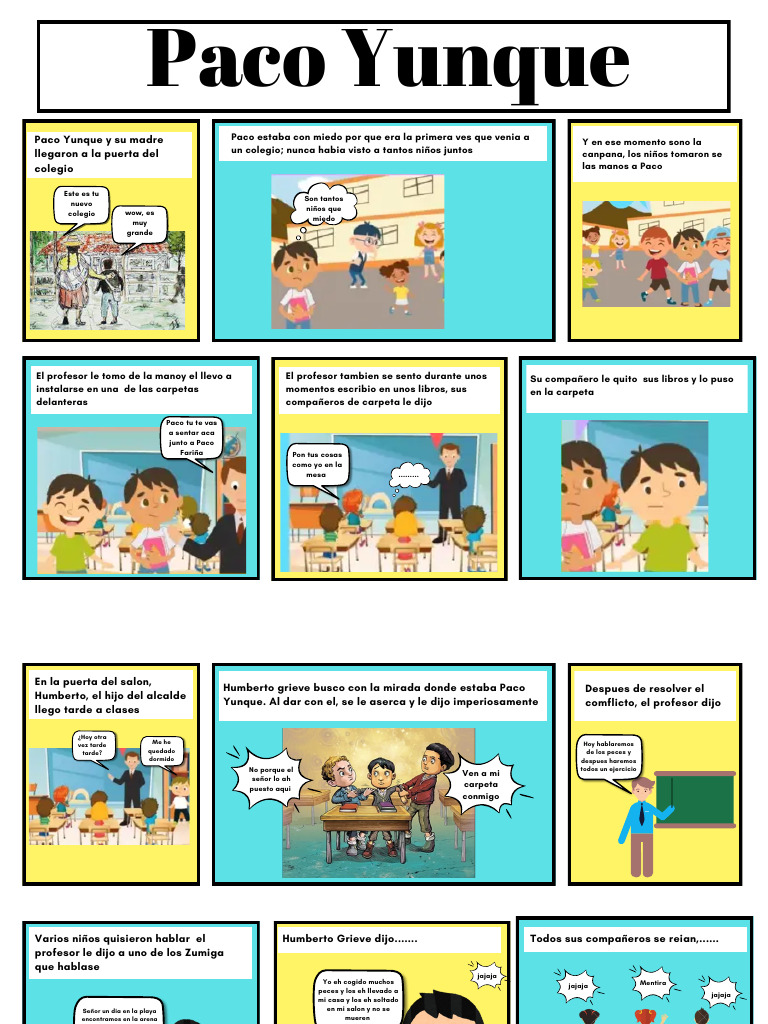 Historieta Importancia del Diálogo Divertido Colorido (1) | PDF