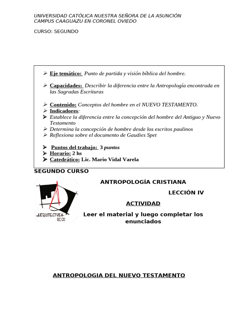 Lección IV | PDF | Jesús | Dignidad