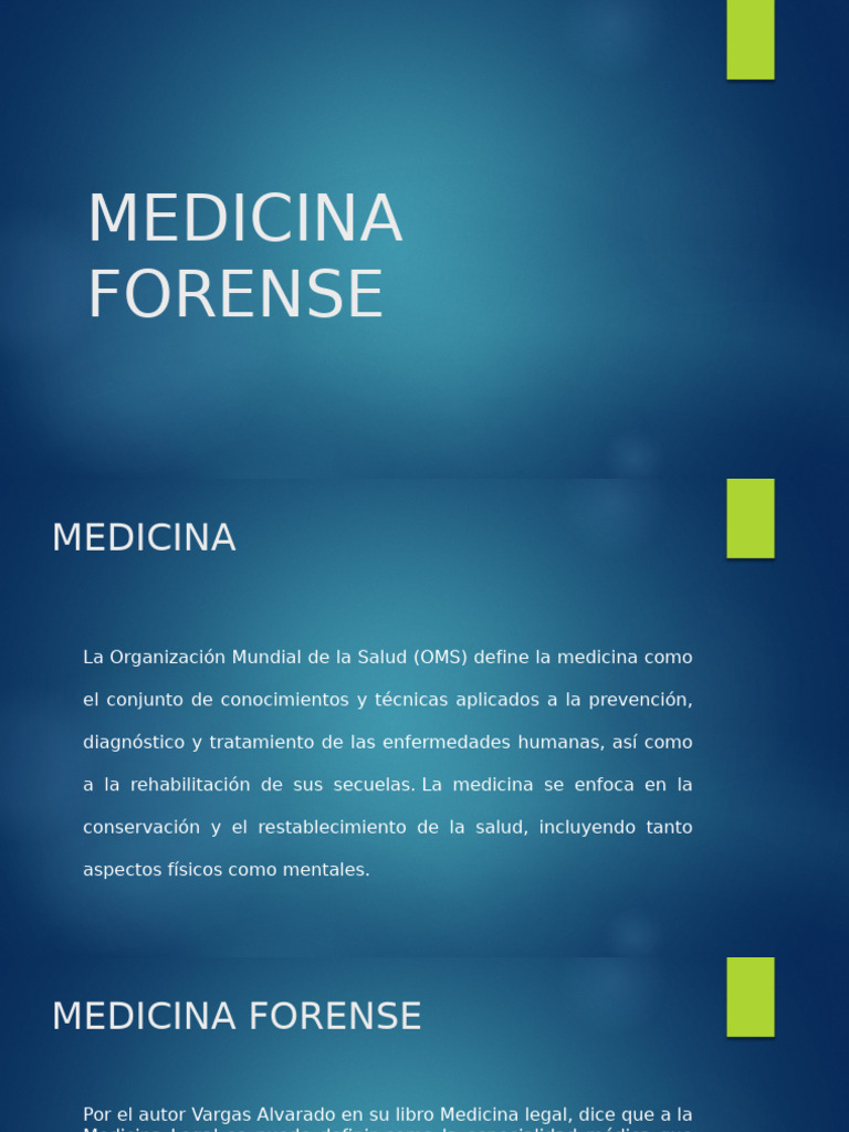 Medicina Forense: Definición y Funciones | PDF | Jurisprudencia médica ...