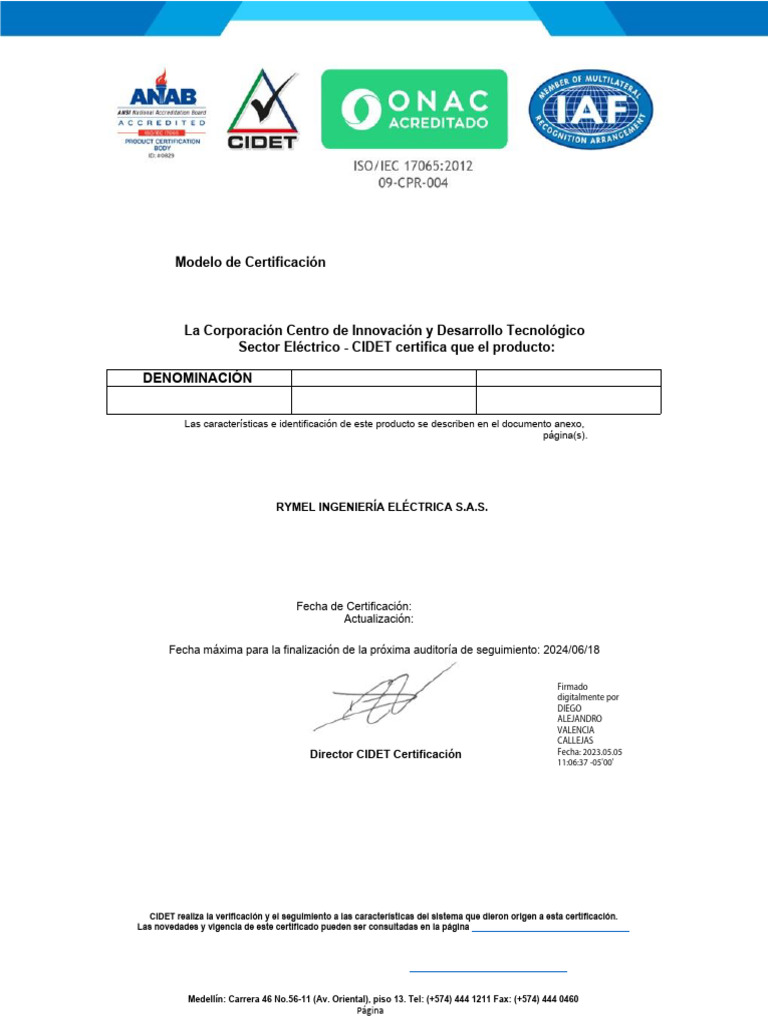 CCP Transformadores de Potencial Interior y Exterior - Rymel | PDF ...