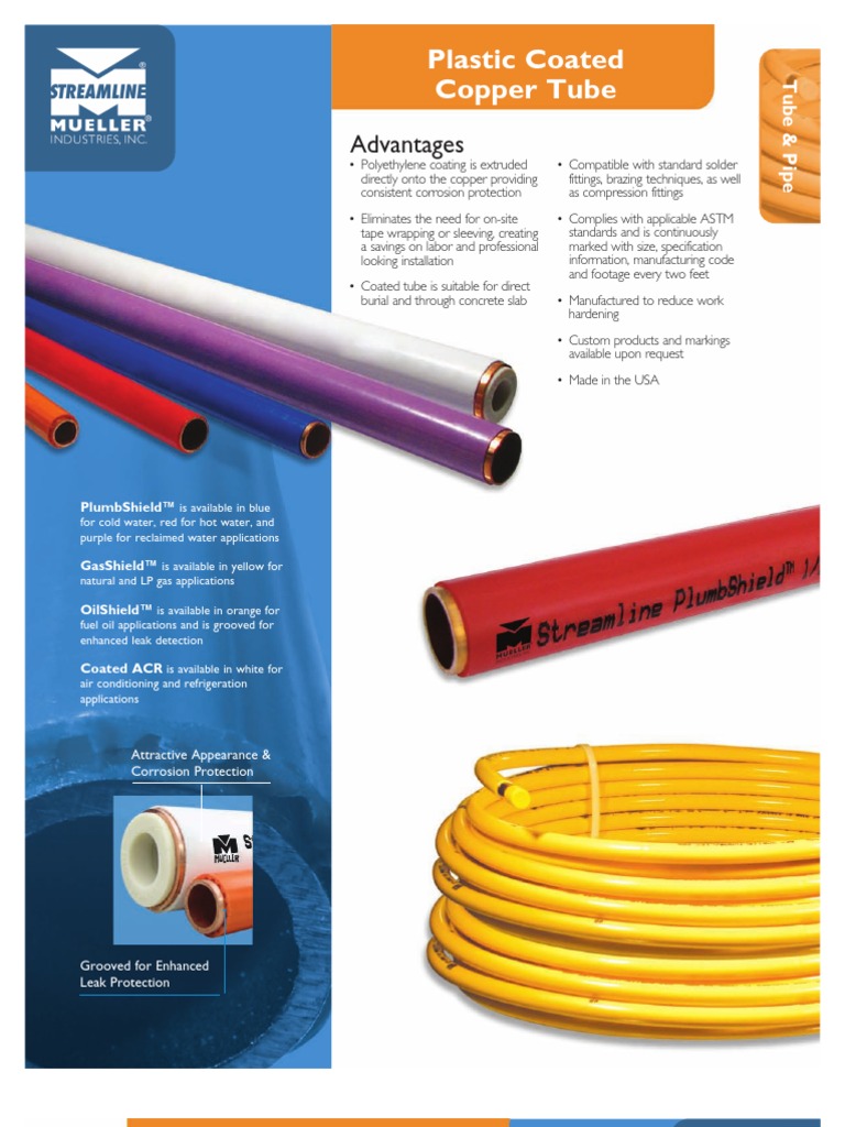 MLT-100 Plastic Coated Tube | PDF | Soldering | Pipe (Fluid Conveyance)