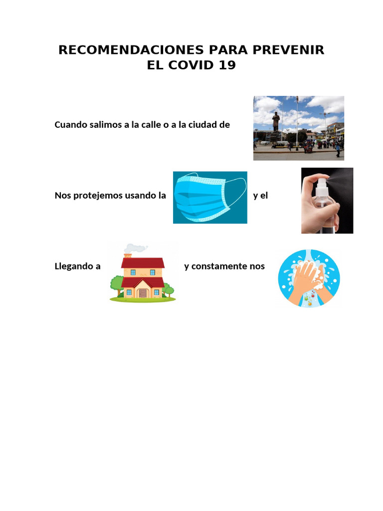 Recomendaciones para Prevenir El Covid 19 | PDF