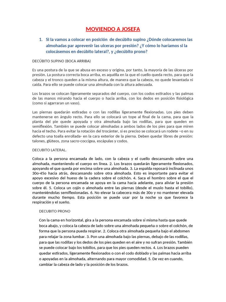 Moviendo A Josefa | PDF | Almohada | Cama