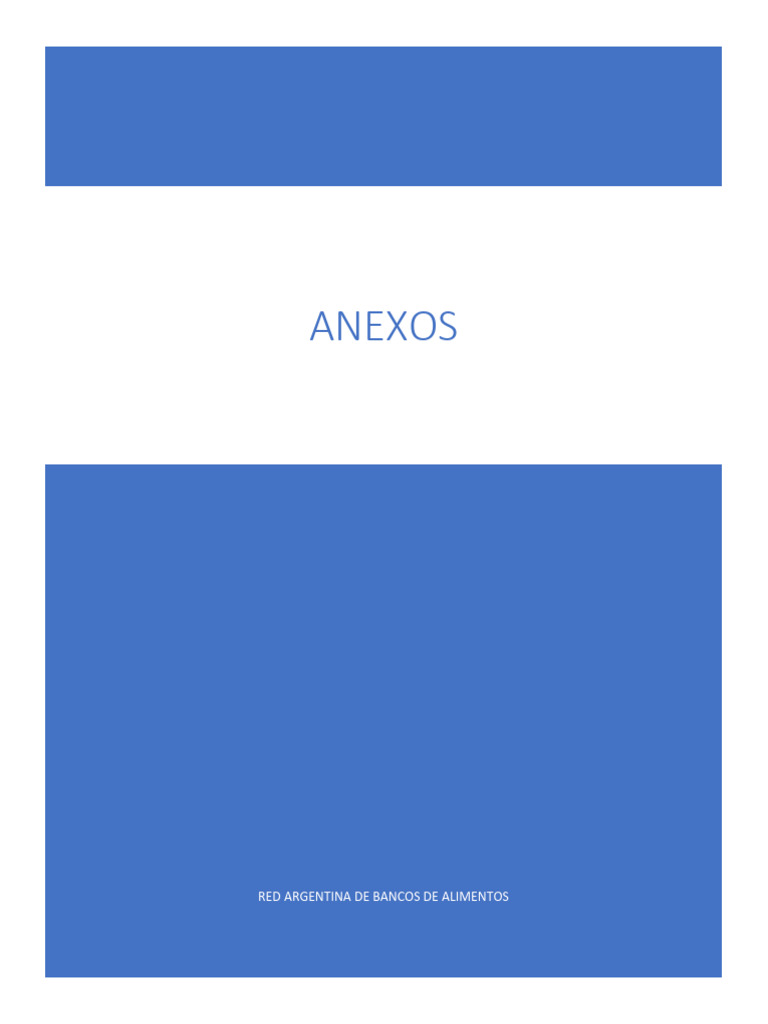 Anexos Manual de Gestión BdA - VF | PDF | Vegetales | Alimentos