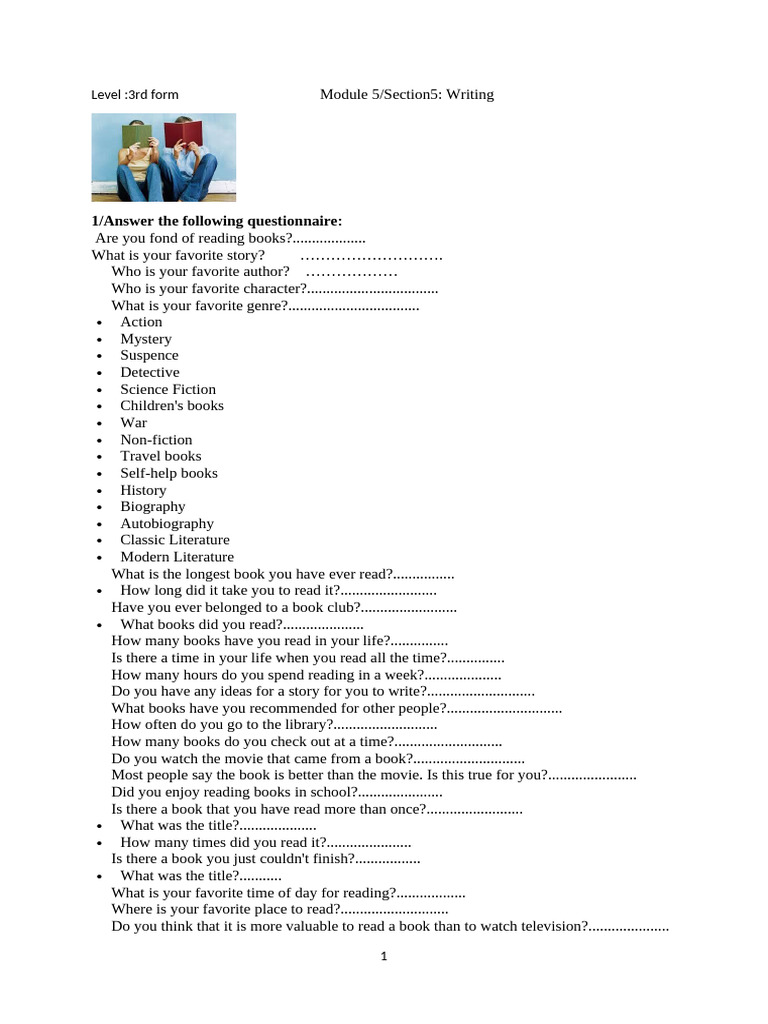 Module 5 Section 5 3rd Form | PDF