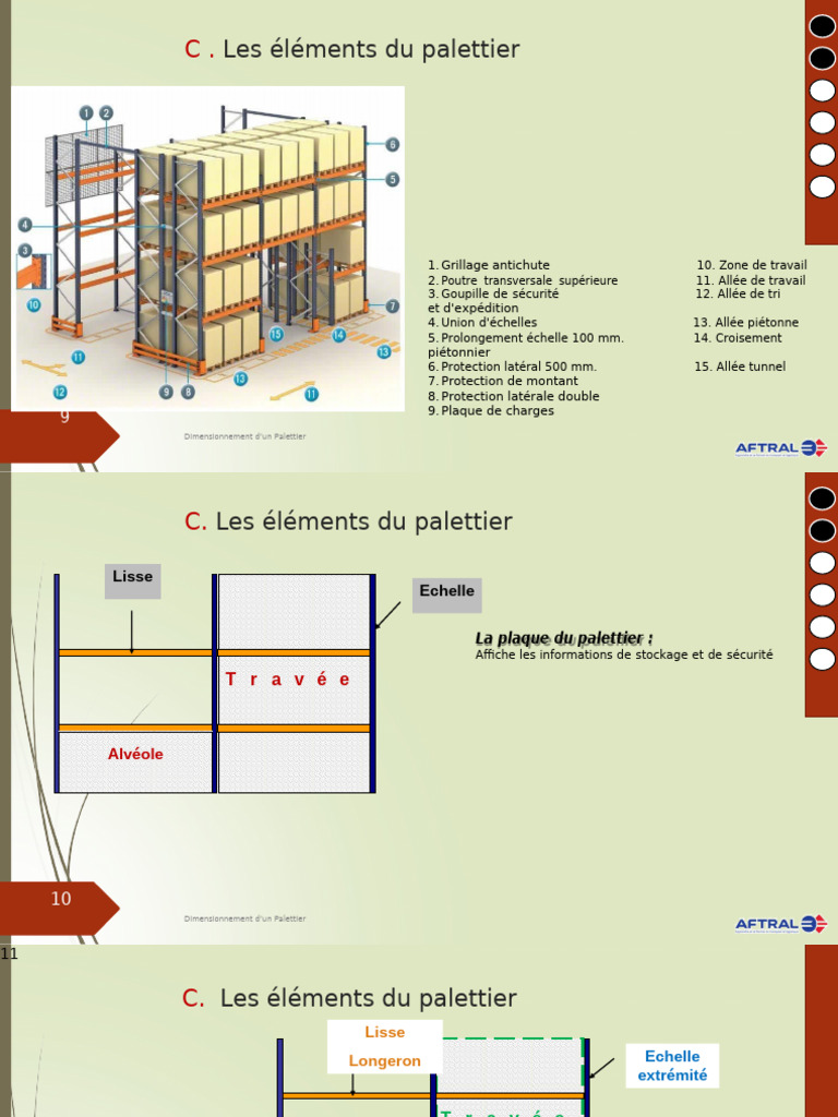 Dimensionnement et éléments d'un palettier | PDF | Échelle