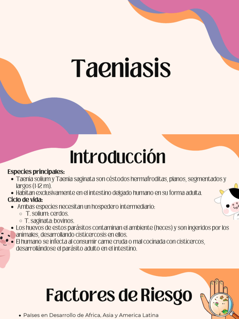 Taenias Is | PDF | Enfermedades y trastornos humanos | Especialidades ...