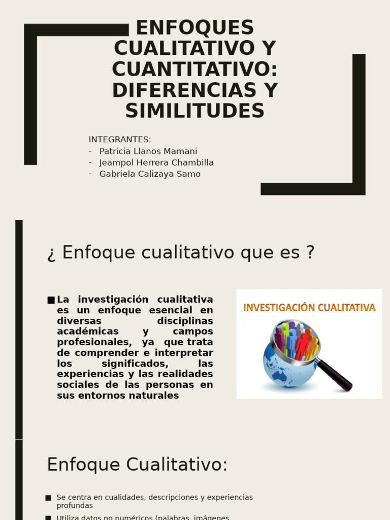 Enfoques Cualitativo y Cuantitativo | PDF | Investigación cuantitativa | Datos