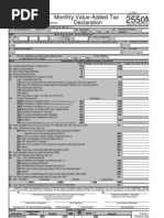 New Form 2550 M - Monthly VAT Return P 1-2 | PDF | Value Added Tax ...