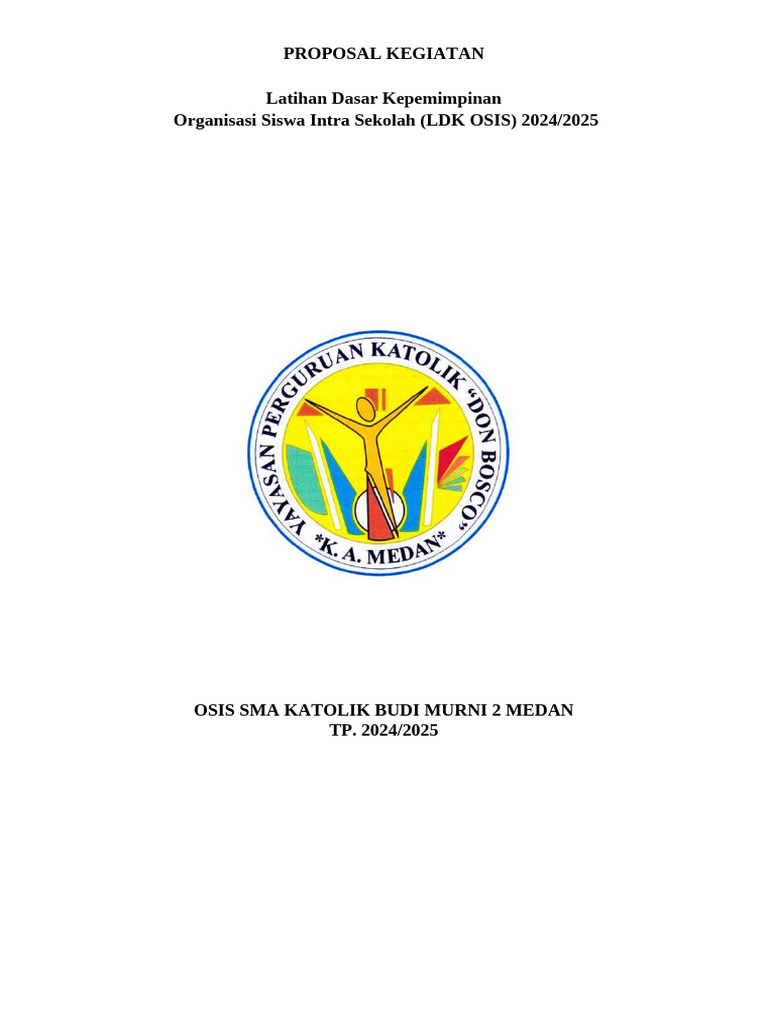 Proposal LDK Osis Sma BM 2 2025. | PDF