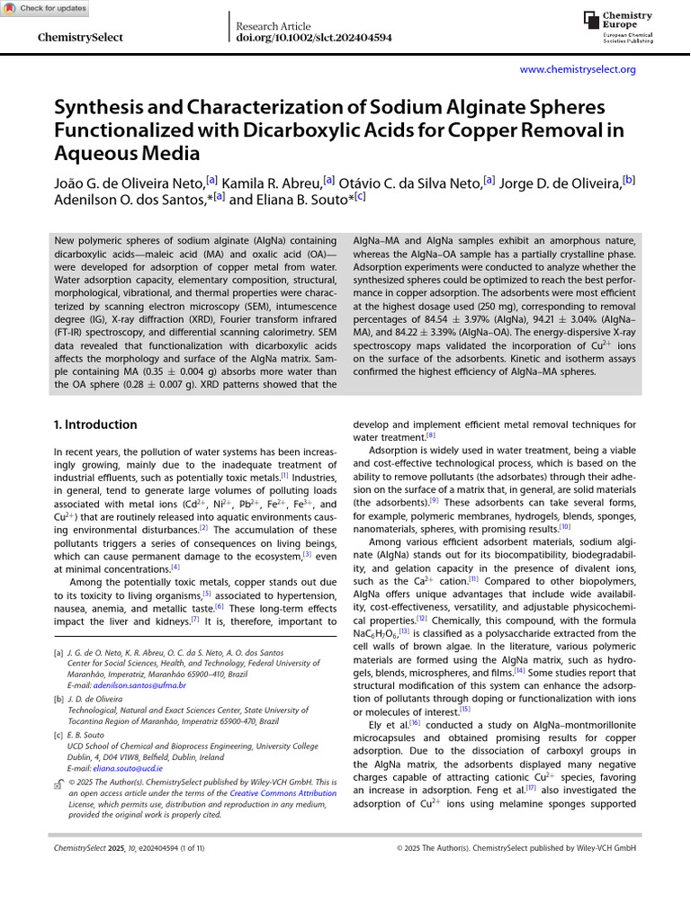 2025 - Synthesis and Characterization of Sodium Alginate Spheres ...